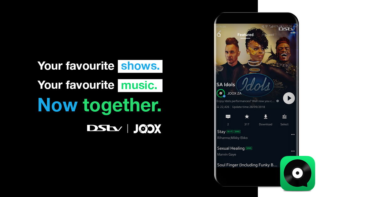 JOOX Is Now Available For Free On Select DStv Packages - The House Of Pop
