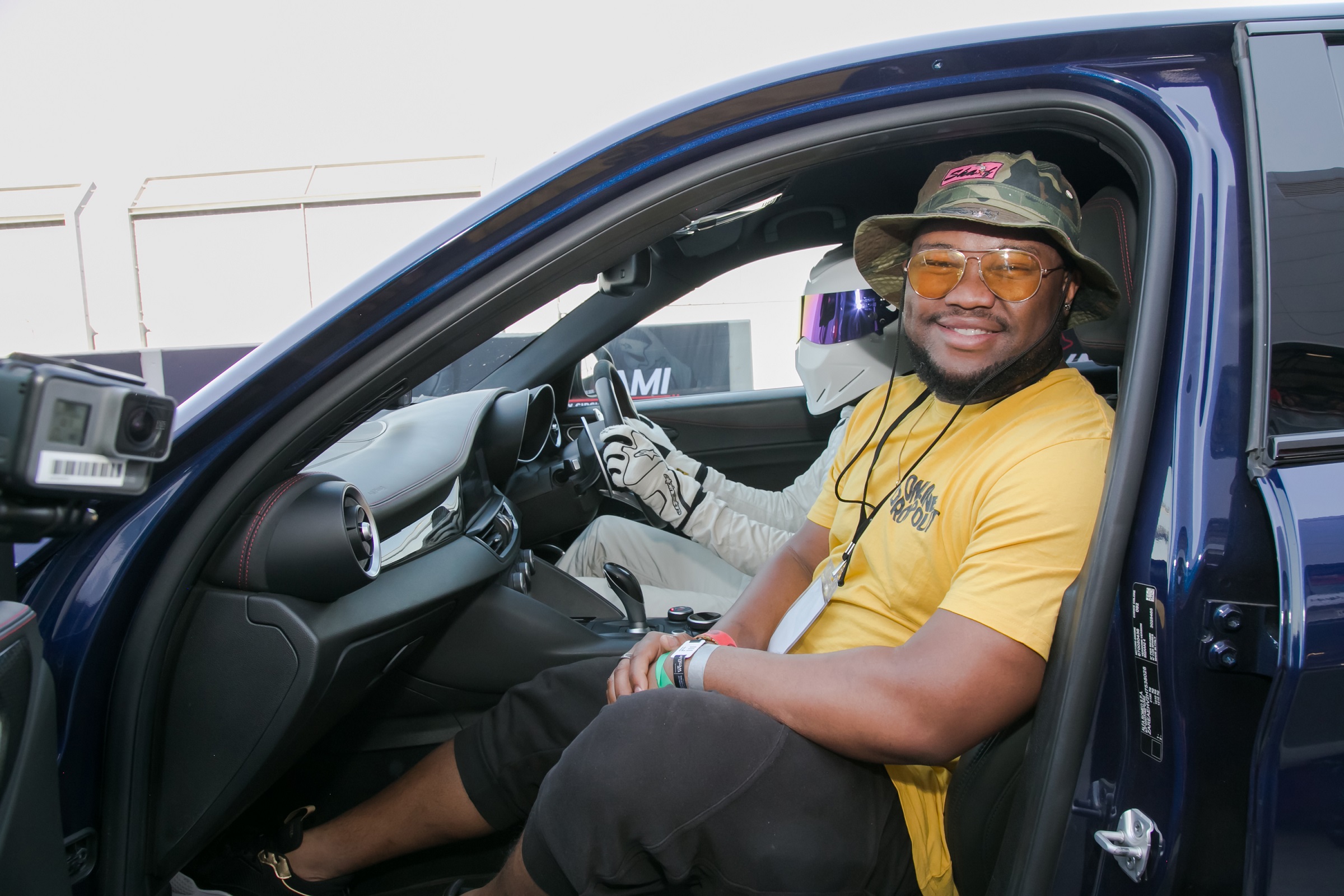 The Stig Burns Rubber With DJ Sabby And Kriya Gangiah As He Celebrates ...